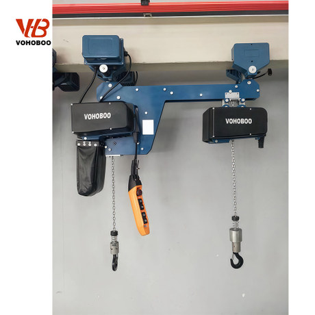 European Motorized Trolley Chain Hoist with Long Duty Cycle and Robust ...